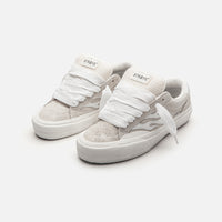 STRAYE LOGAN PUFF - CREAM | Hairy Suede / Suede Low Top Skate Shoes