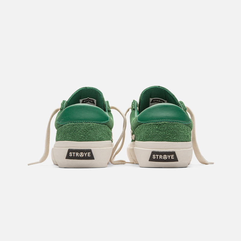 STRAYE LOGAN - FOREST FLAME | Hairy Suede Low Top Skate Shoes