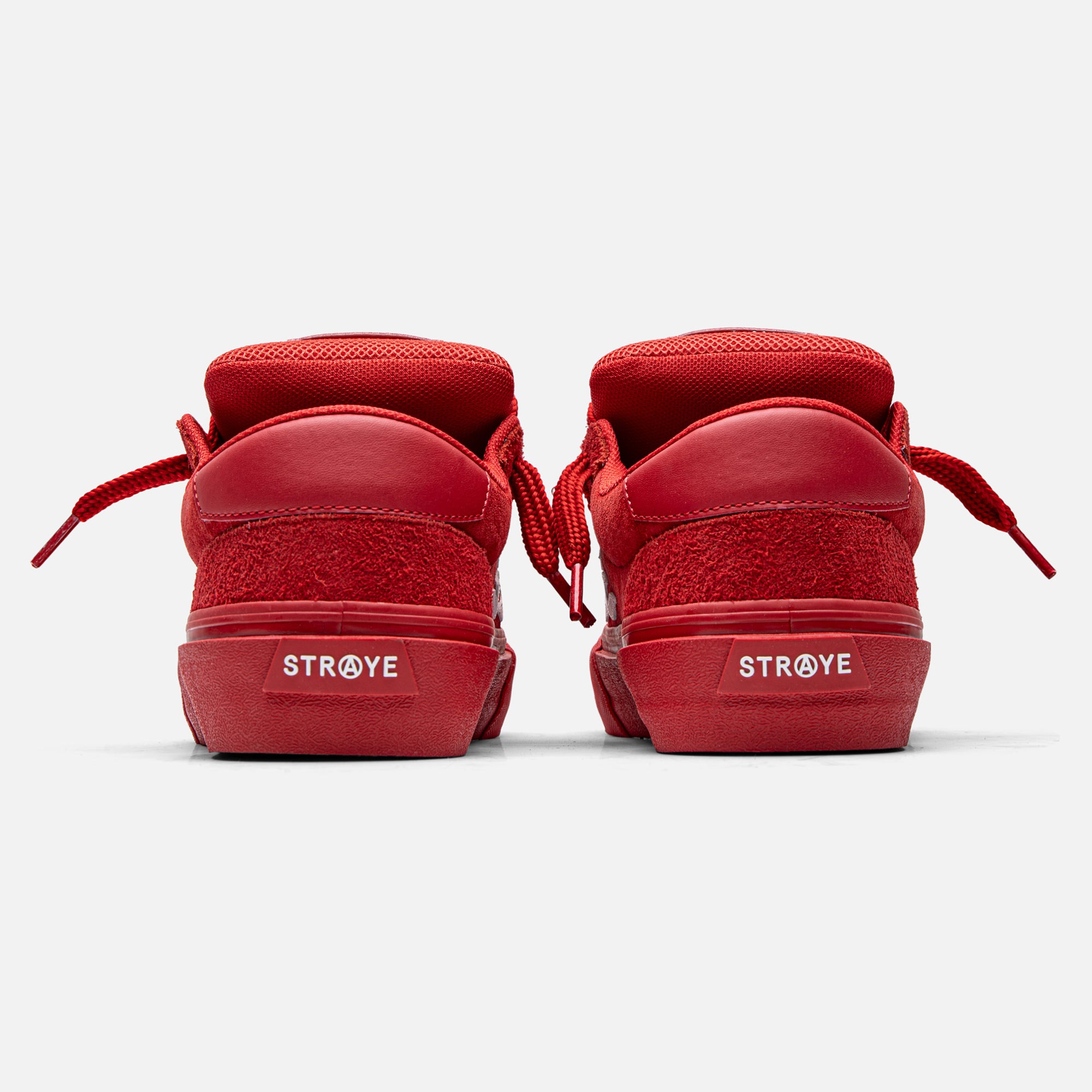 STRAYE Logan Puff Cupid hairy suede + suede — puffy low-top skate shoe