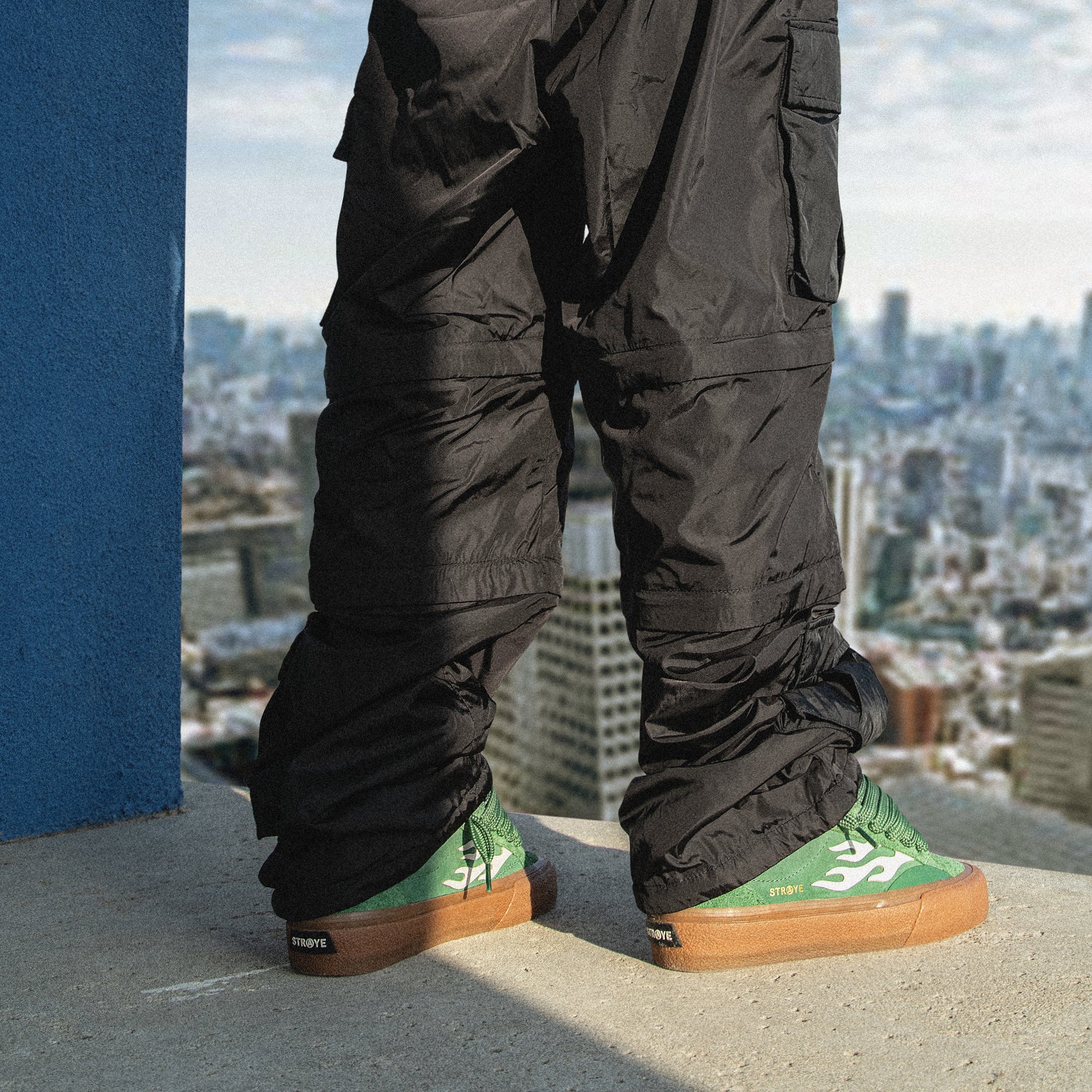 STRAYE Logan Puff Lucky Hairy Suede low-top skate shoe