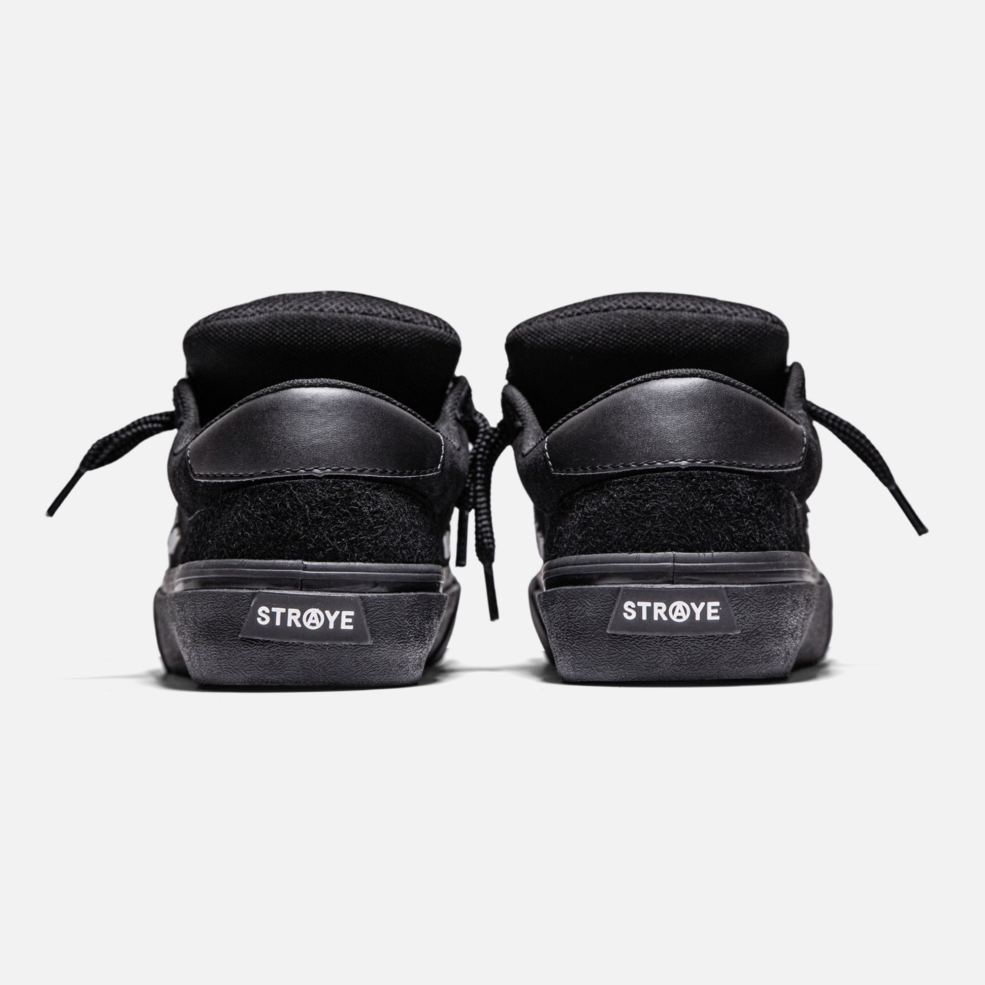 STRAYE LOGAN PUFF - PHANTOM | Hairy Suede Low Top Skate Shoes